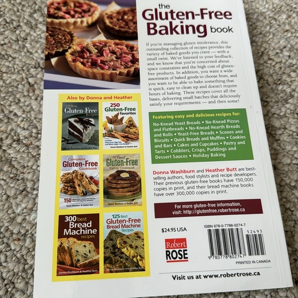 Kitchen | The Gluten Free Baking Book Cookbook Donna Washburn And ...